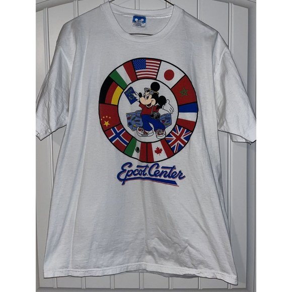 Disney | Shirts | Walt Disney World Vtg 9s Mickey Mouse Epcot Center ...
